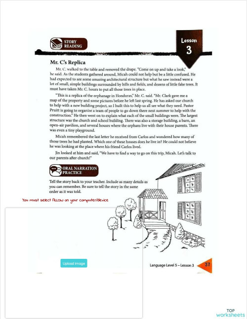 Lesson 3: Story Telling Pg 37. Interactive worksheet | TopWorksheets