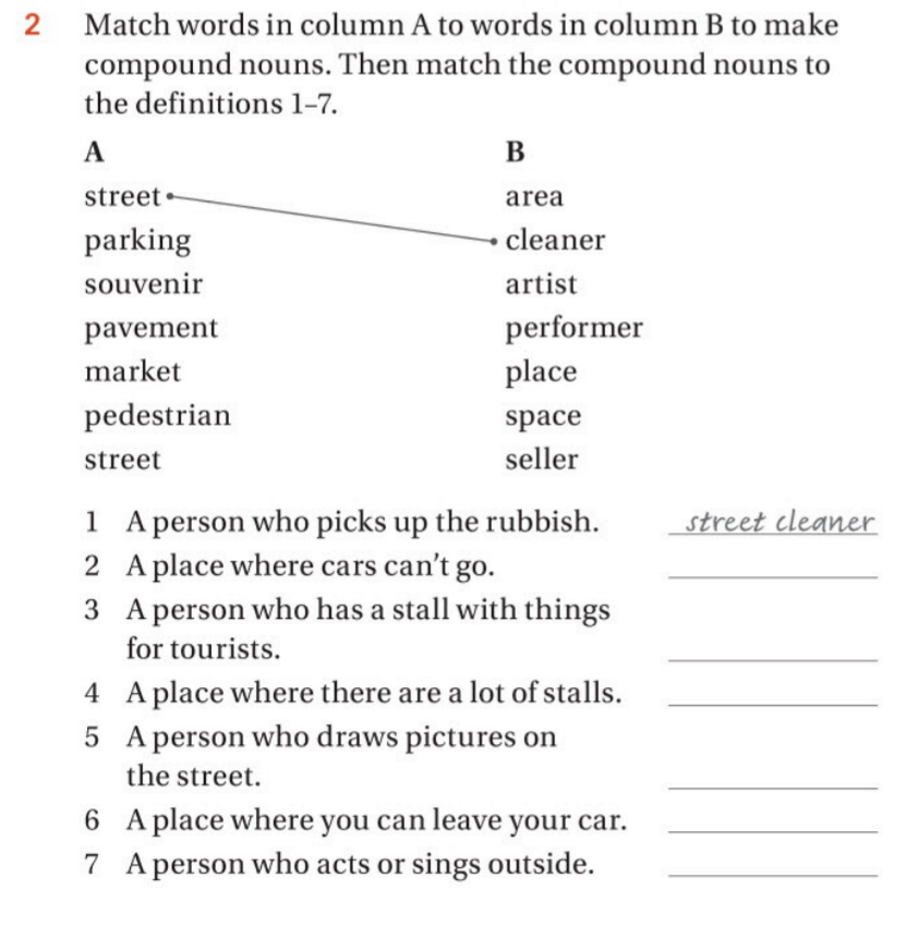Street life Vocabulary. Interactive worksheet | TopWorksheets