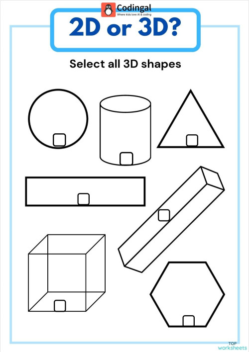 M_G03M25L55_WE03_Identifying 3D Shapes. Interactive worksheet ...