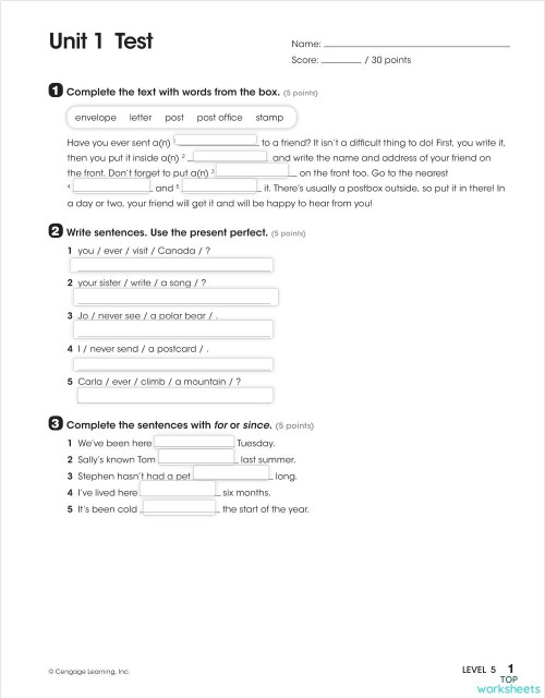 Look 5- unit 1. Interactive worksheet | TopWorksheets