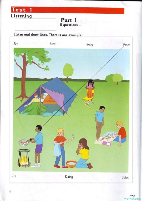 Movers 3 test 1. Interactive worksheet | TopWorksheets