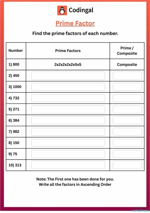 M_G04M06L17_WC02_Prime Factors and Multiples. Interactive worksheet ...