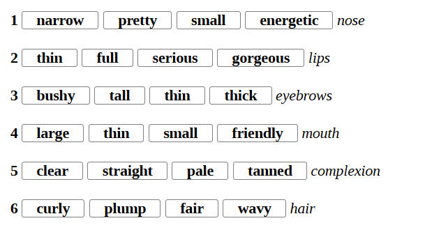 APPEARANCE GRAMMAR & VOCABULARY BOOSTER B2 Module 1 Vocabulary PEOPLE ...