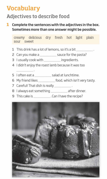 A2+ u2 (food). Interactive worksheet | TopWorksheets