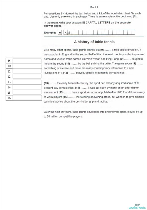 English as a Foreign Language: interactive worksheets and online ...