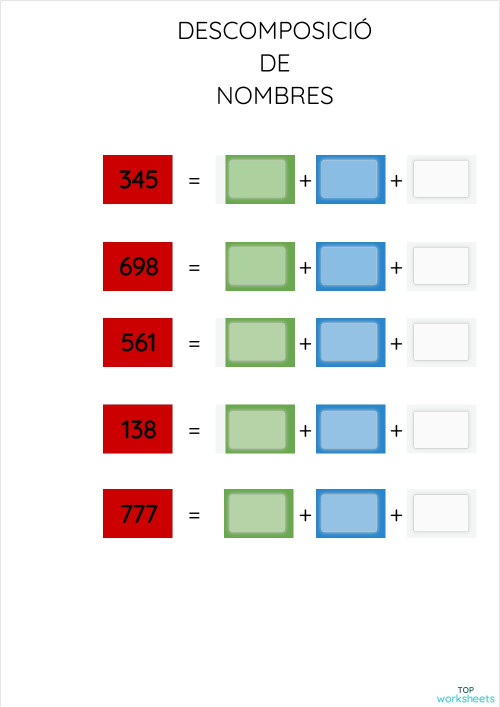 Problemas de sumas repetidas. Ficha interactiva | TopWorksheets