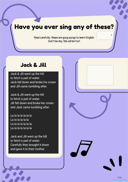 Speaking_Exercise_&_Singing_4o. Interactive worksheet | TopWorksheets