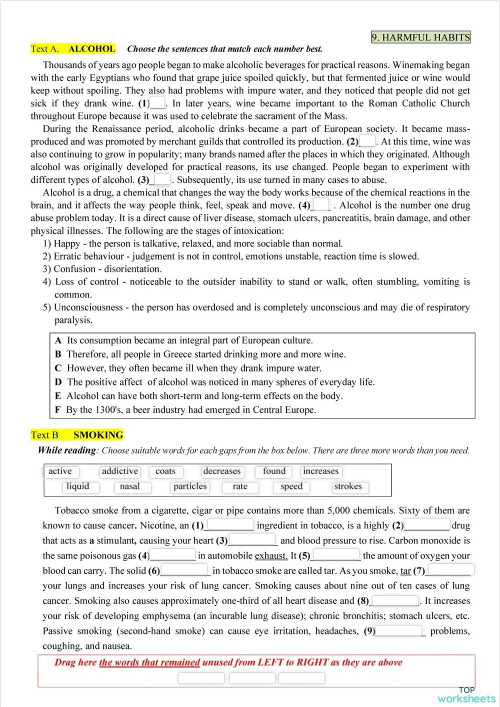 Reading: Personal information. Interactive worksheet | TopWorksheets
