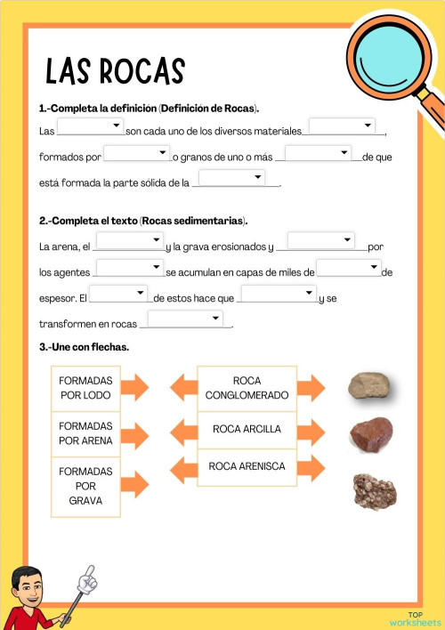 Hojas De Trabajo Sobre Rocas Y Minerales Para Segundo Grado Minerales