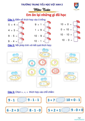 Interactive worksheets and online exercises in vietnamese | TopWorksheets