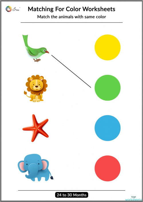 matching colors. Interactive worksheet | TopWorksheets