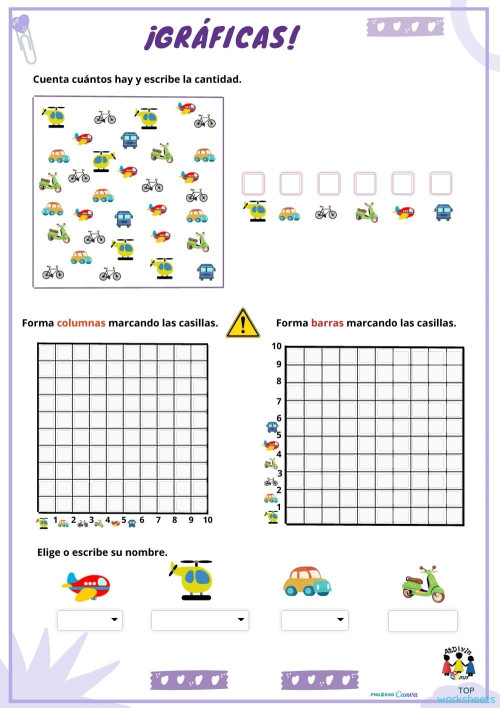 Coordenadas: fichas interactivas y ejercicios online | TopWorksheets