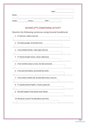 Second Conditional. Interactive worksheet | TopWorksheets