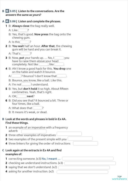 Daily Routine. Ficha interactiva | TopWorksheets