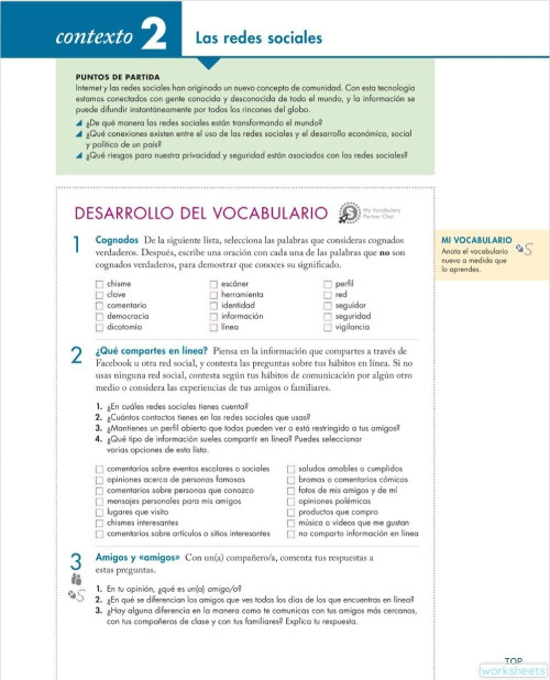 1. Las familias y las comunidades 17. Ficha interactiva | TopWorksheets