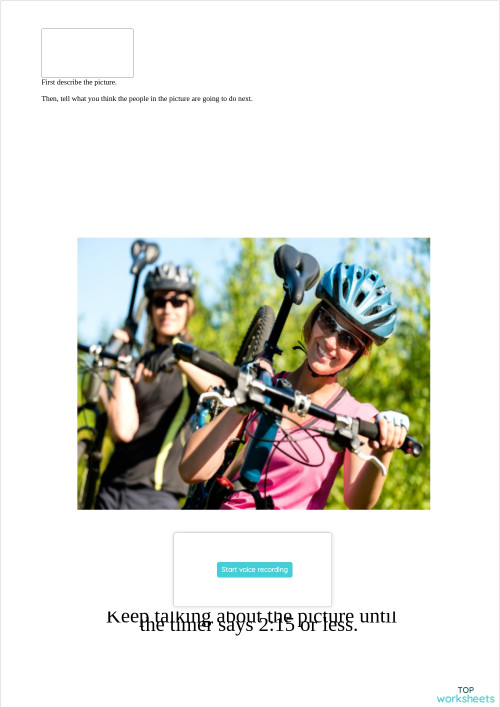 Speaking Practice 1. Interactive worksheet | TopWorksheets