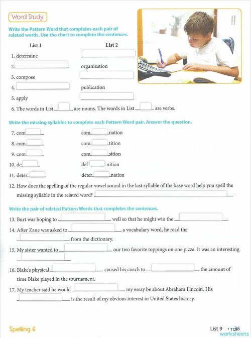 Spelling: interactive worksheets and online exercises | TopWorksheets