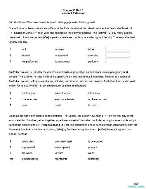 Exercise 1. Interactive worksheet | TopWorksheets