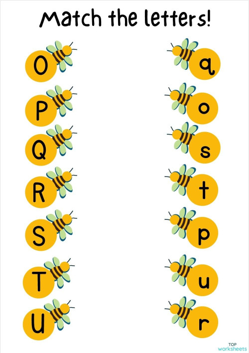 Math the letters. Interactive worksheet | TopWorksheets