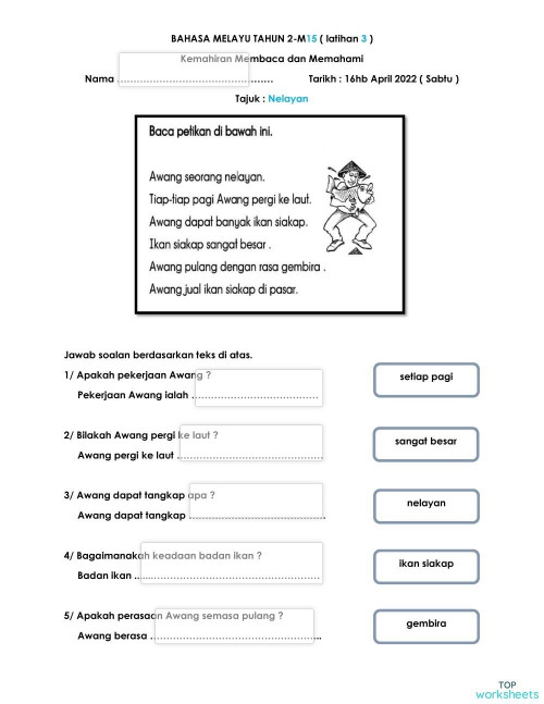 Tahun 2 Interactive Worksheets And Online Exercises Topworksheets