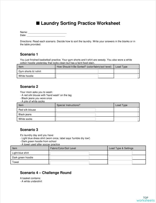 Life Skills: interactive worksheets and online exercises | TopWorksheets