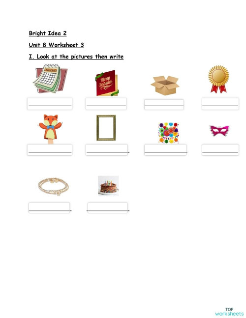 Bright idea 2 Unit 8 Worksheet 3. Interactive worksheet | TopWorksheets