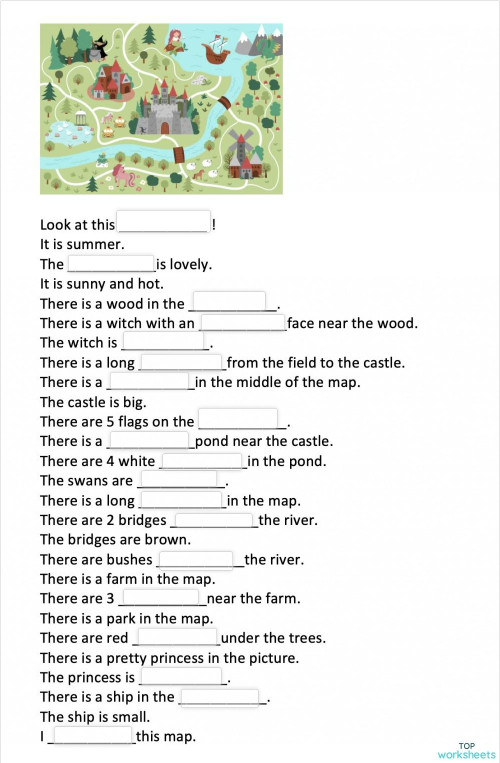 Fill in the gaps. Interactive worksheet | TopWorksheets