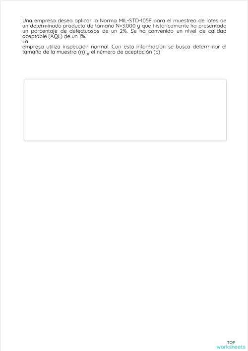 EJERCICIO NORMA 105 E. Ficha interactiva | TopWorksheets