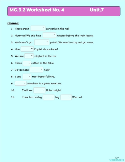 Grade 12: interactive worksheets and online exercises | TopWorksheets