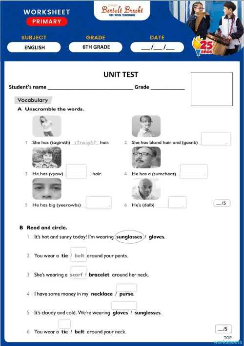 DESCRIBING PEOPLE. Interactive worksheet | TopWorksheets