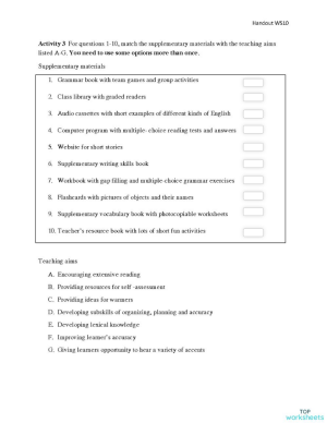 ACTIVITY 3. Interactive worksheet | TopWorksheets