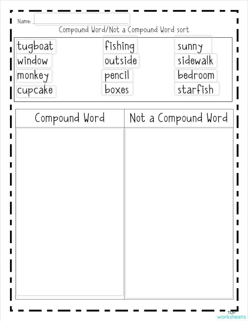 Lesson 49 b Compound Words. Interactive worksheet | TopWorksheets