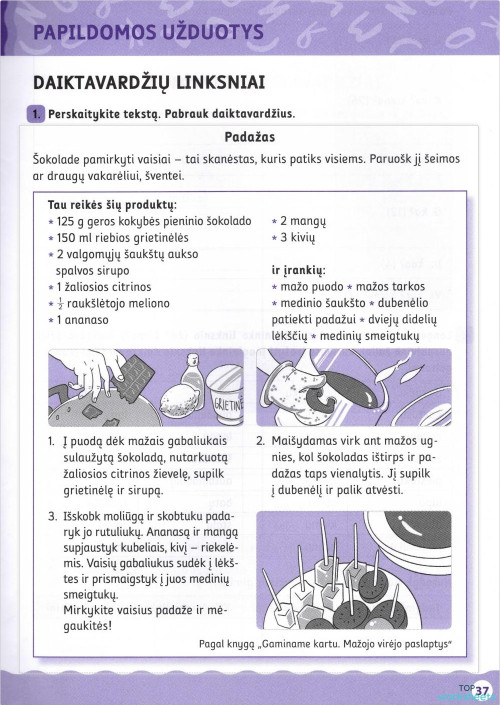 L.K.4 Papildomos užduotys. Daiktavardis.. Interactive worksheet ...