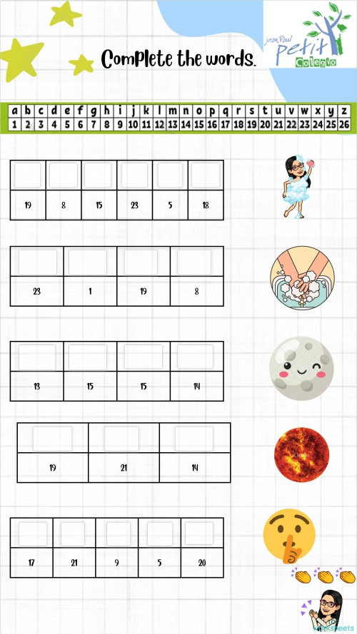 code words 2. Interactive worksheet | TopWorksheets