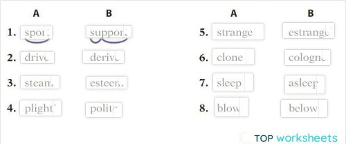 Pronunciation clusters. Interactive worksheet | TopWorksheets