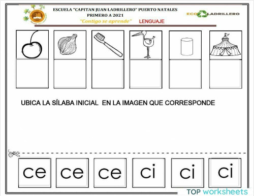 hojas de trabajo CE-CI. Ficha interactiva | TopWorksheets
