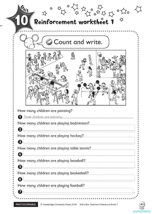 Reinforcement Worksheet