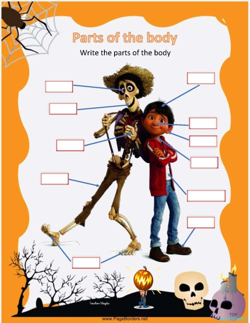 PARTS OF THE BODY. Interactive worksheet | TopWorksheets