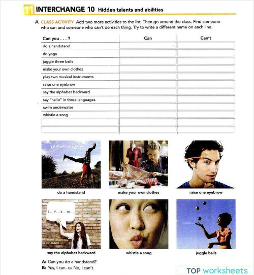 IC010 student's 11. Interactive worksheet | TopWorksheets