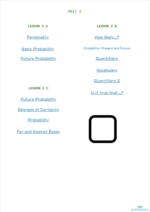 CLASS Resources: Unit 2. Interactive worksheet | TopWorksheets