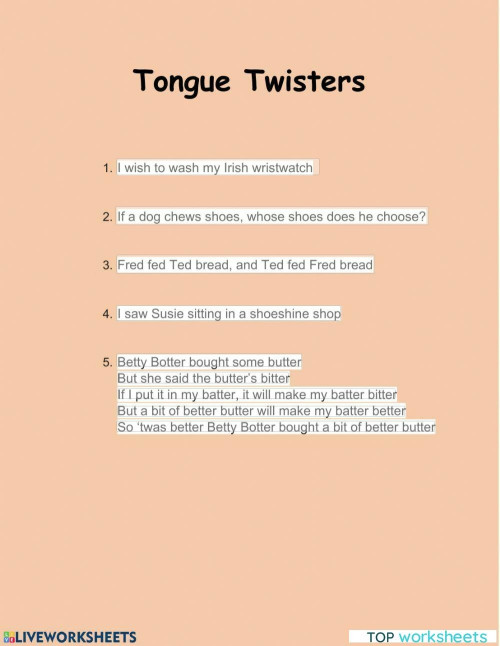 Other: interactive worksheets and online exercises | TopWorksheets