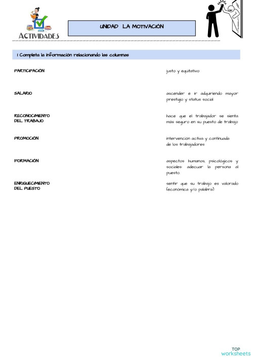 RE-TAREA 4 TECNICAS. Ficha interactiva | TopWorksheets