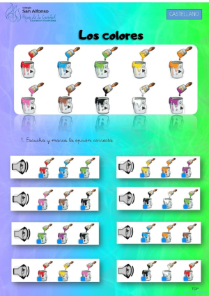 Los colores. Ficha interactiva | TopWorksheets