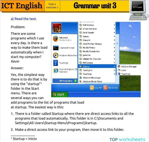 ICT 3.1 - There be - Reading. Interactive worksheet | TopWorksheets