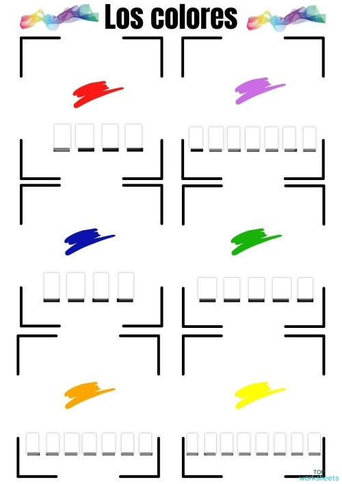 Los colores. Ficha interactiva | TopWorksheets