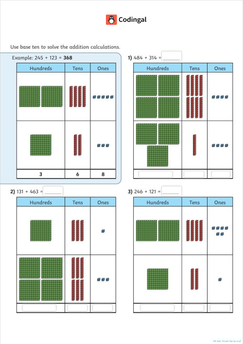 M_G02M05L20_WC02_Addition. Interactive worksheet | TopWorksheets