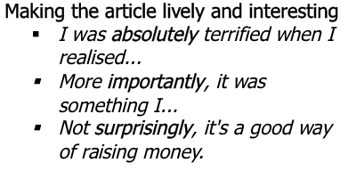 PET - Writing: Article. Interactive worksheet | TopWorksheets