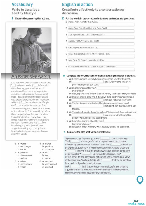 Writing B2. Interactive worksheet | TopWorksheets