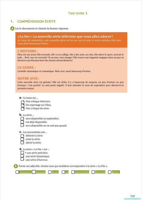Les verbes du premier groupe. Fiche interactive | TopWorksheets