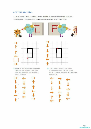 Algoritmos básicos. Ficha interactiva | TopWorksheets